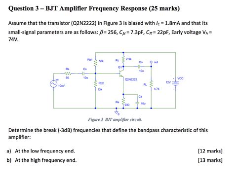Frequency Response Amplifier Bjt Transistor