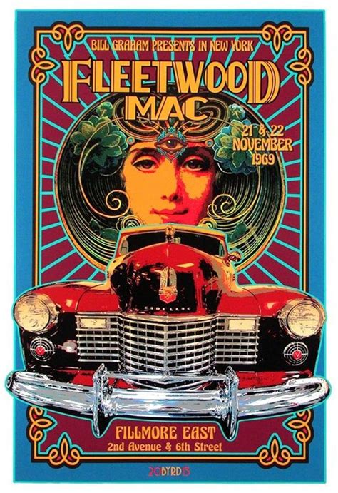 Fleetwood Mac Concert Poster Minimalist Poster Store