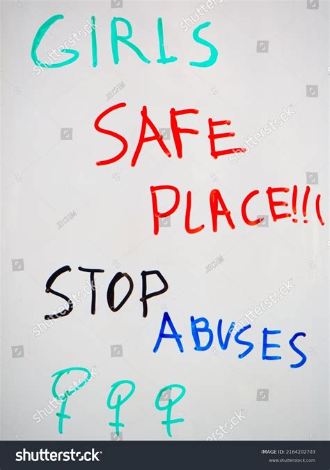 Safe Zone Sign Girls Sexual Safety Stock Photo Shutterstock