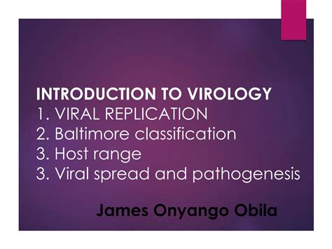 Solution Week 1 Introduction To Virology Viral Replication Baltimore Classification Host Range