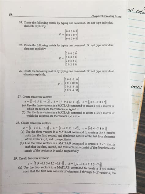 solved d calu 58 chapter 2 creating array 24 create the
