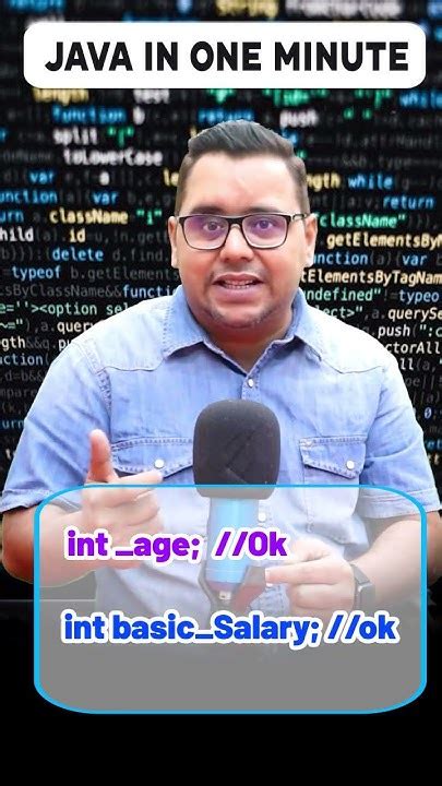 Naming Rules And Conventions Java In One Minute Code With Dd Singh Java Coding Tricks