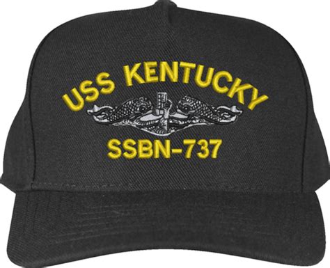 Uss Kentucky Ssbn 737 Custom Embroidered Cap