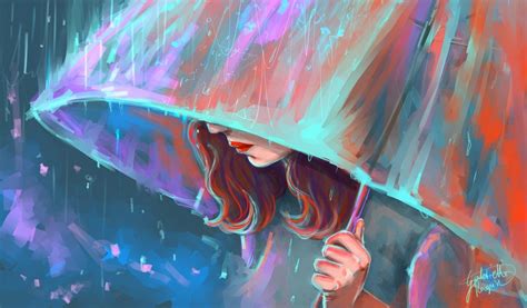 Rain Art Wallpapers Top Free Rain Art Backgrounds Wallpaperaccess