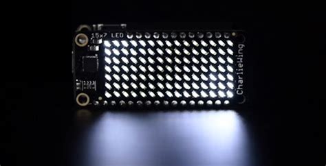 Featherwing Of The Day Adafruit 15×7 Charlieplex Led Matrix Display Featherwing Cool White