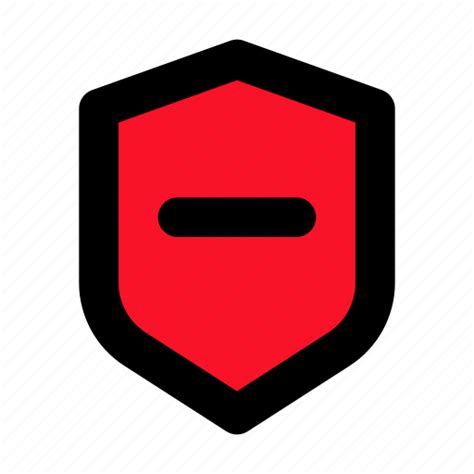 Remove Shield Protection Ui Unsafe Icon Download On Iconfinder