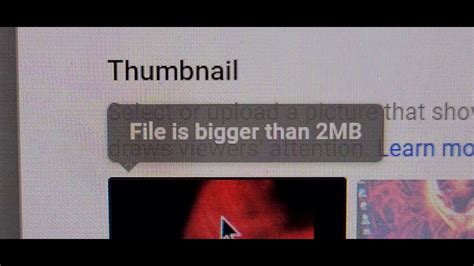 FILE IS BIGGER THAN 2MB IMAGE YOUTUBE UPLOAD PROBLEM HOW TO FIX YouTube