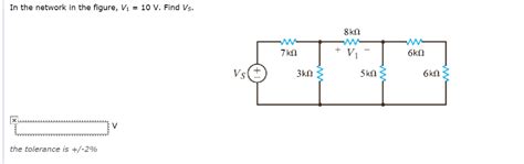 Solved In The Network In The Figure V 1 10 V Find V S Chegg Com