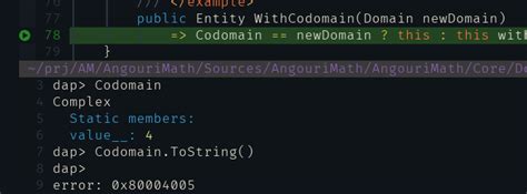 Bug Any Method Call On A Enum Gives `error 0x80004005` · Issue 101 · Samsungnetcoredbg · Github
