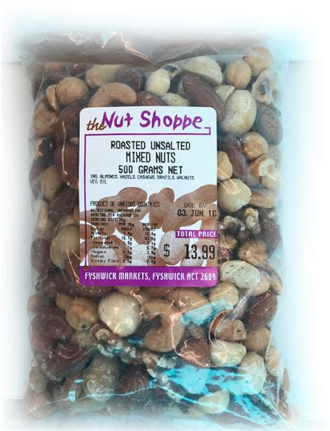 Roasted Unsalted Mixed Nuts The Nut Shoppe