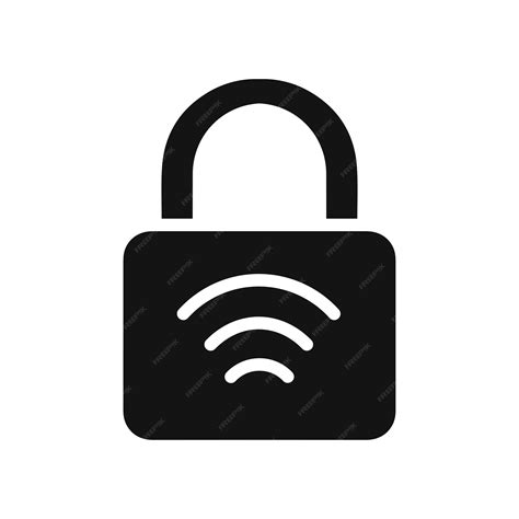 Premium Vector Nfc Lock Icon Isolated On White Background