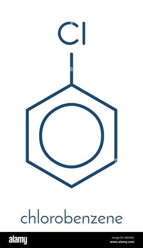 Chlorobenzene Industrial Solvent Molecule Skeletal Formula Stock Vector Image And Art Alamy