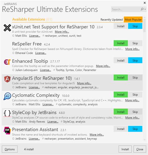 Xunit Nuget Spell Checking And More Plugins Resharper