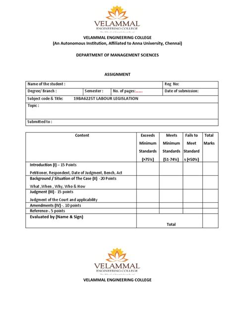 Assignment Facing Sheet Pdf Marketing Swot Analysis