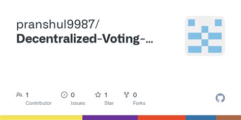 Github Pranshul9987 Decentralized Voting System