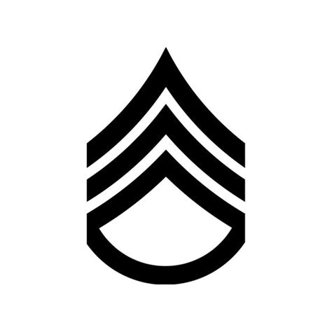 Us Army E6 Staff Sergeant Insignia Vinyl Decal Sticker Ssg Etsy