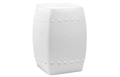 Square Ceramic Garden Stool Fasci Garden