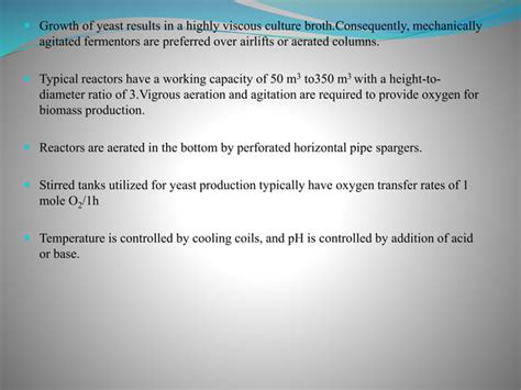 PRODUCTION OF BAKERS YEAST Pptx Desserts And Baking Food Drink