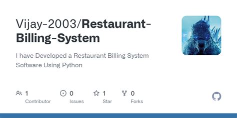 Github Vijay 2003restaurant Billing System I Have Developed A