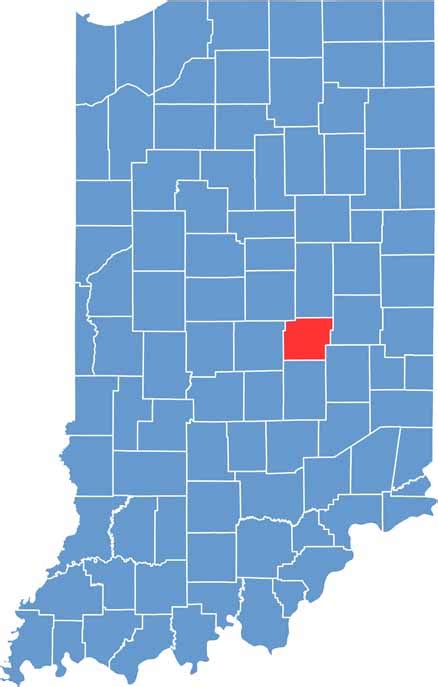 Hancock County Map Indiana Us County Maps