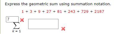 Solved Express The Geometric Sum Using Summation Notation Chegg
