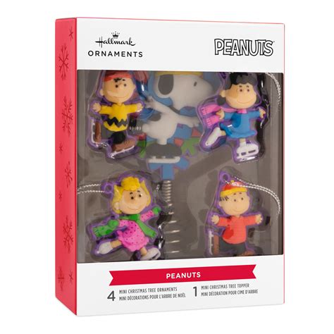 Mini Peanuts® Hallmark Tree Topper And Ornaments Set Of 5 Hallmark