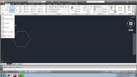 14 Autocad 2d Drafting Basics Polygons And Circles Brooke