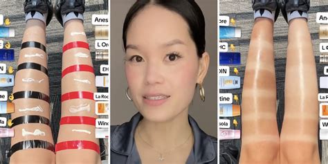 Woman Tries Out 10 Different Sunscreens On Her Skin