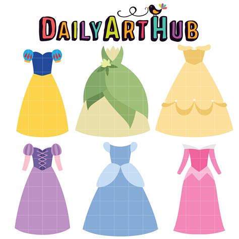 Disney Princess Dress Clipart 5899605 Clipart Library
