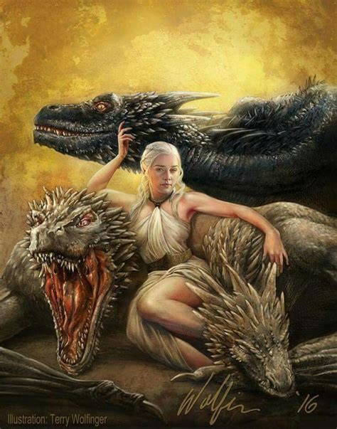 Daenerys Viserion Drogon And Rhaegal Mother Of Dragons Targaryen