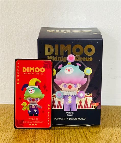 Popmart Dimoo Clown With Balloon Hobbies And Toys Toys And Games On Carousell