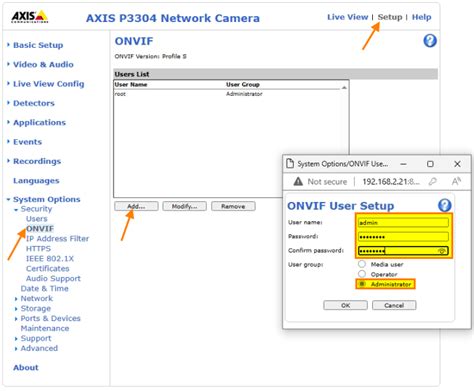Enabling ONVIF Support For Axis Devices Hanwha Vision