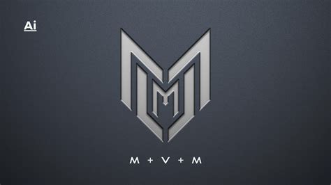 Crea Un Logo Con Las Letras M V M Youtube