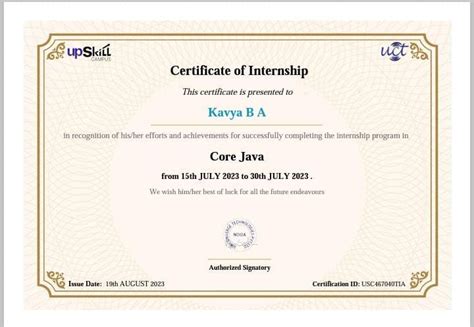 upskillcampus corejava kavya b a