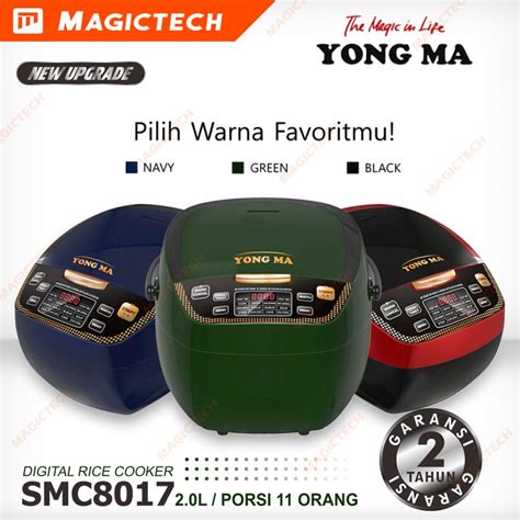 Jual Magic Com Yongma Yong Ma Rice Cooker Digital Smc 8017 12 Fungsi 2l Shopee Indonesia