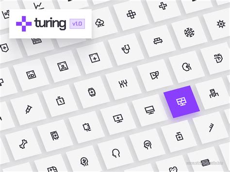 Turing Icon 825 Sharp Healtech Icon Set
