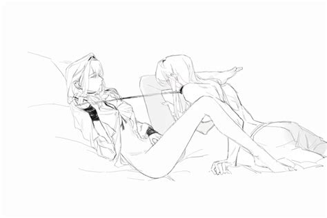 Rule 34 09sharkman Bed Bedroom Bedroom Sex Breasts Implied Sex Larger Female Leash Long Hair