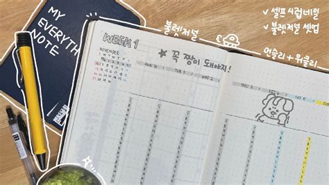 Vlog 불렛저널 11월 먼슬리 위클리 셋업하기 ㅣ 셀프 시럽네일하는 평범한 일상 Youtube