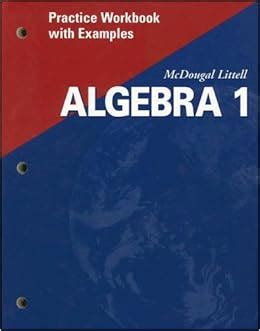 Amazon Com Algebra Practice Workbook With Examples MCDOUGAL LITTEL Books