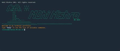 Github Mishra016 Terminal Portfolio