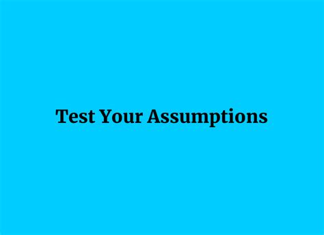 Assumption Testing Insights Weekly Performance Science