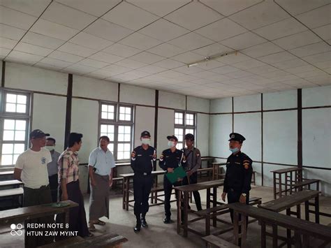 ကန့်ဘလူမြို့၌ တက္ကသိုလ်ဝင်စာမေးပွဲဖြေဆိုမည့် စာစစ်ဌာနများတွင် မီးဘေးအန္တရာယ်ကြိုတင် ကာကွယ်ရေး က