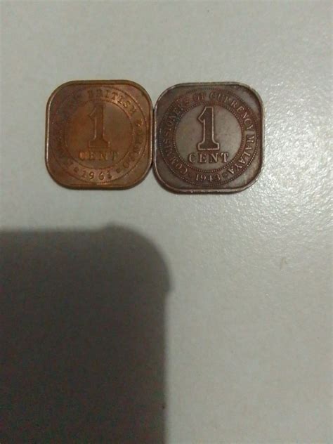 1 Cent Square Coin 12 For The 1961 And 16 For The 1943 Hobbies And Toys Memorabilia