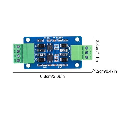 Serial Port Conversion Module 3 3V 5V Power Supply RS232 To RS485 Adapter Modu Homegoods My