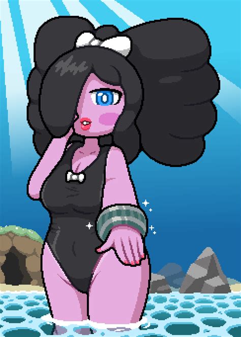 Rule 34 Armband Big Breasts Big Thighs Black Hair Black Swimsuit Blush Cave Gothitelle Iris