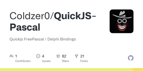 github coldzer0 quickjs pascal quickjs freepascal delphi bindings