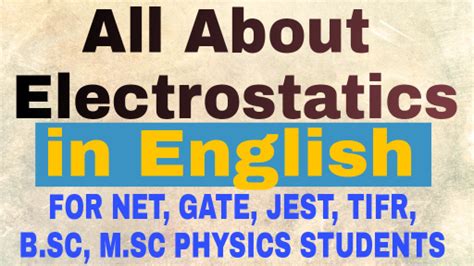 Csir Ugc Net Electrostatics For Csir Ugc Net By Unacademy