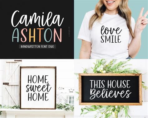 Script Font Bundle Cursive Fonts With Hearts Bundle Wedding Etsy