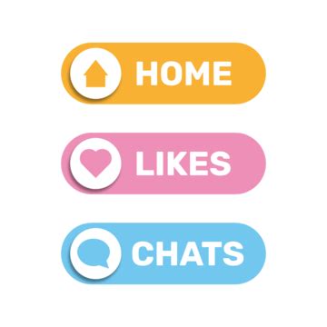 Web Menu Buttons Navigation Shiny Vector Buttons Navigation Shiny