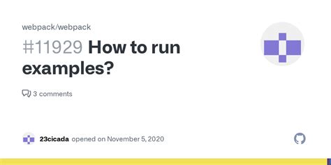 How To Run Examples Issue 11929 Webpack Webpack GitHub